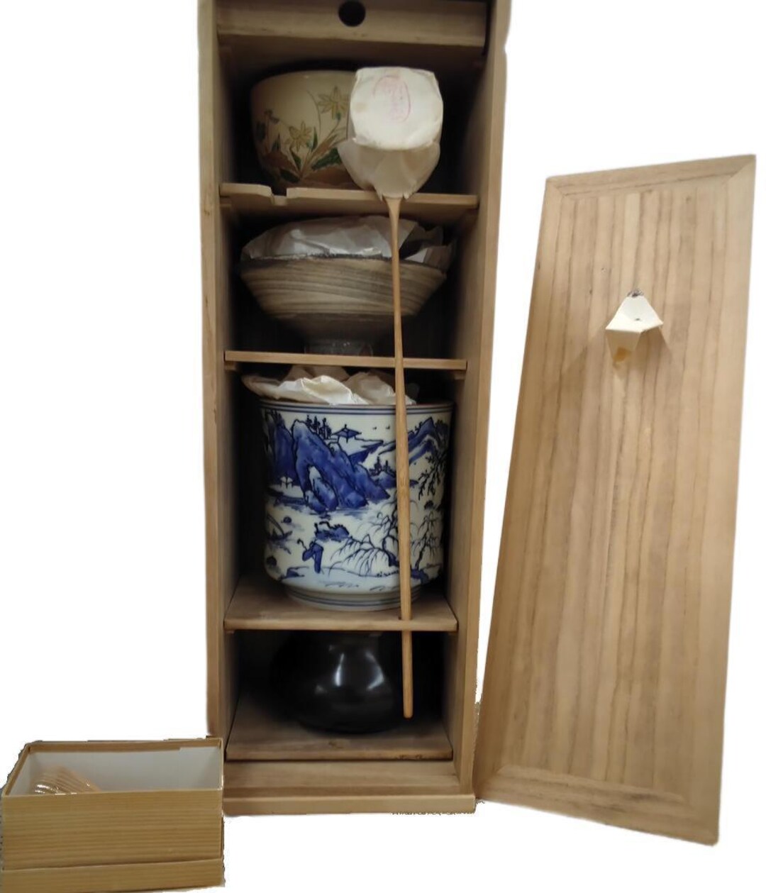 Ryuhoen 柳穂園 Tea Set Japanese Tea Ceremony Set Porcelain Cup Matcha Ocha ...