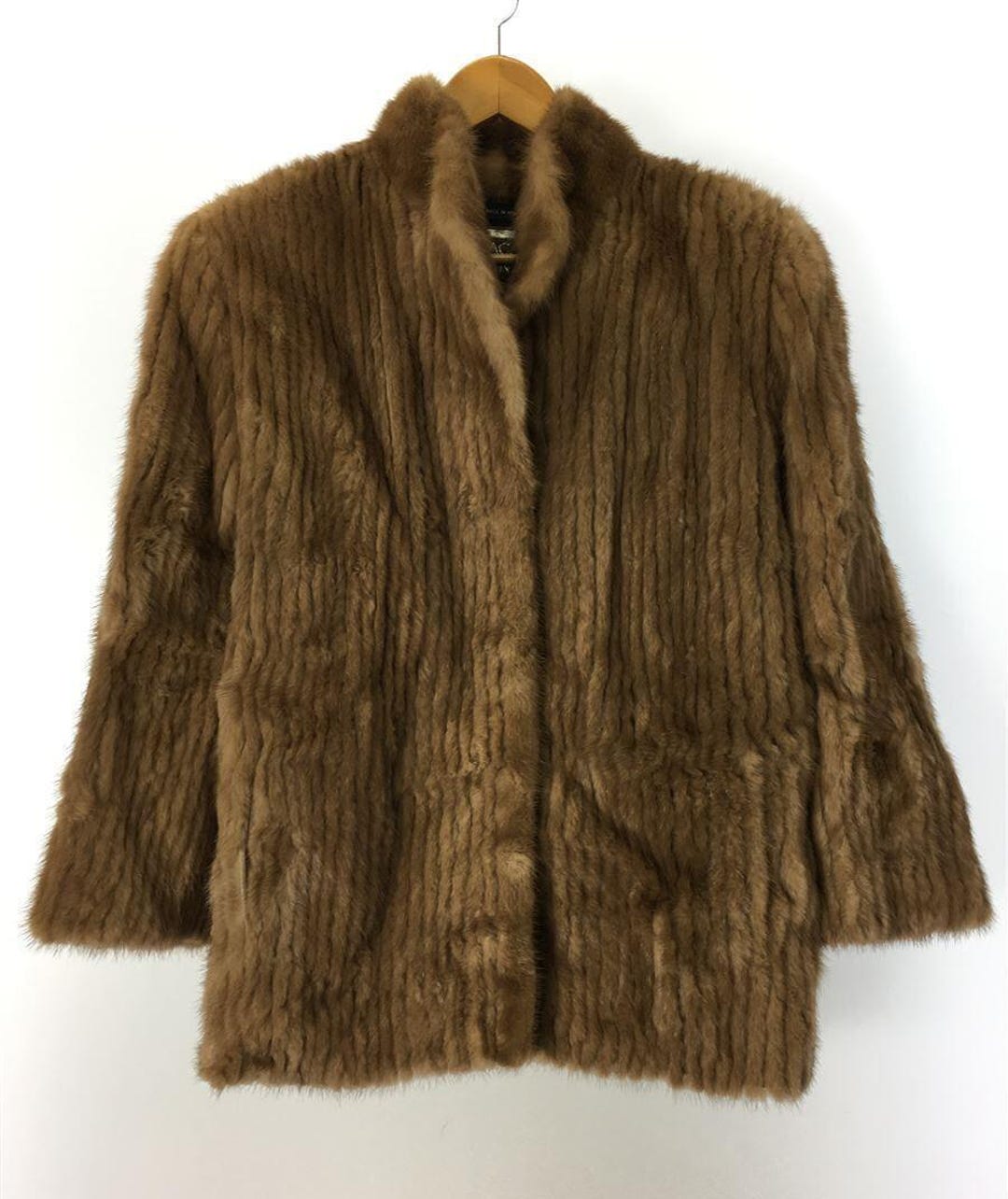 SAGA MINK Real Mink Fur Coat Light Brown Fur Coat Caramel Mink Fur ...