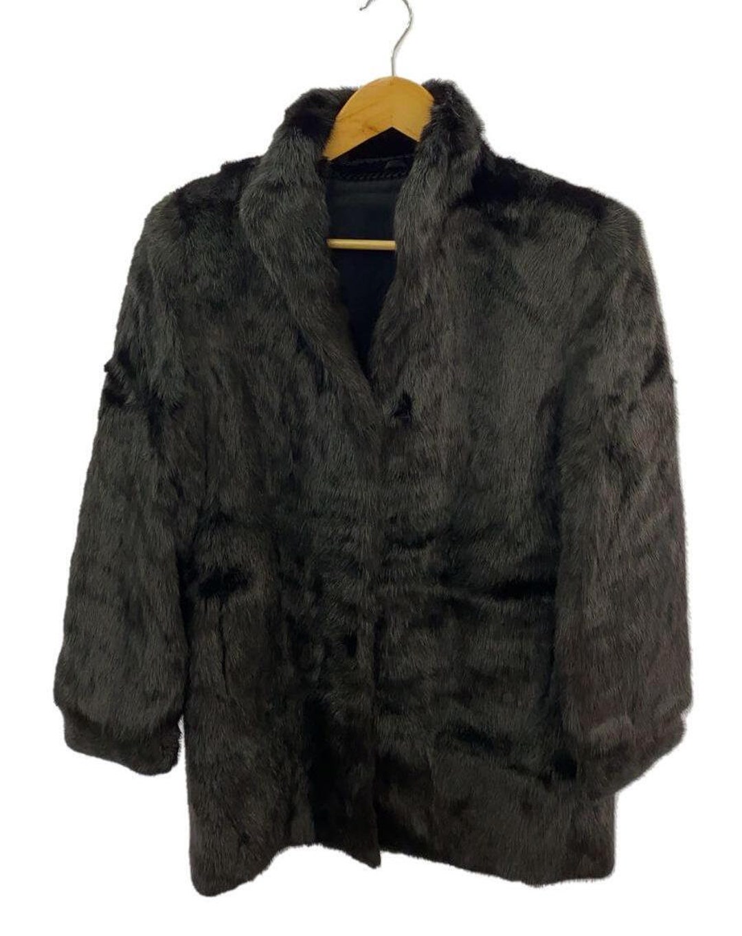 SAGA MINK Real Mink Fur Coat Black Fur Coat Black Mink Fur Jacket ...