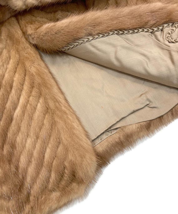 SAGA MINK jacket Japanese real mink fur coat caramel … - Gem