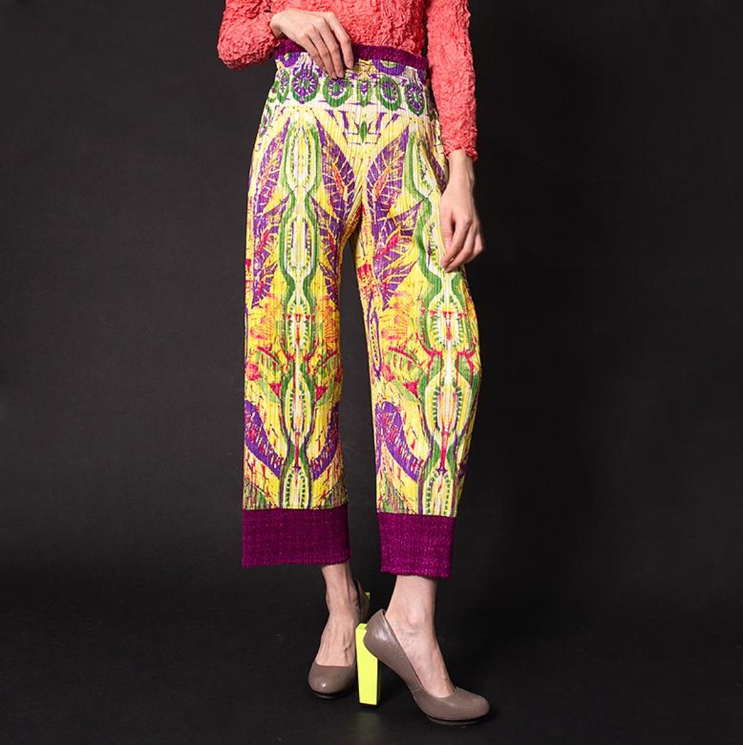 PLEATS PLEASE Pleated Pants Issey Miyake Pants Pleats Please Pants ...
