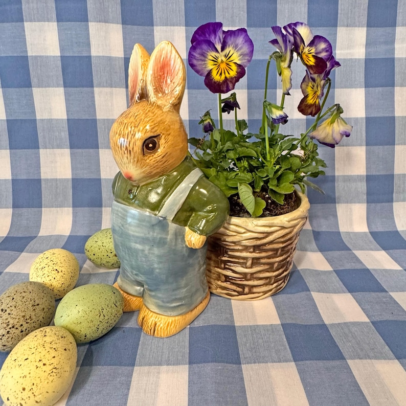 Bunny Rabbit Planter Flower Pots | Peter Rabbit | Your Choice of 2 ...