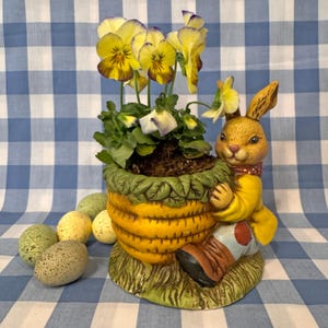 Bunny Rabbit Planter Flower Pots | Peter Rabbit | Your Choice of 2 ...