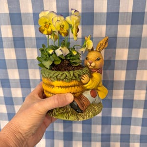 Bunny Rabbit Planter Flower Pots | Peter Rabbit | Your Choice of 2 ...