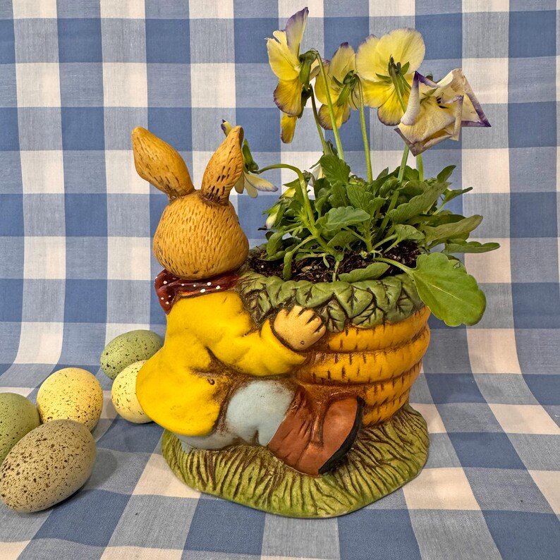 Bunny Rabbit Planter Flower Pots | Peter Rabbit | Your Choice of 2 ...