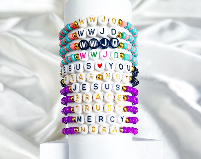 W.W.J.D / H.W.L.F Custom Bracelet, What Would Jesus Do, Christian ...