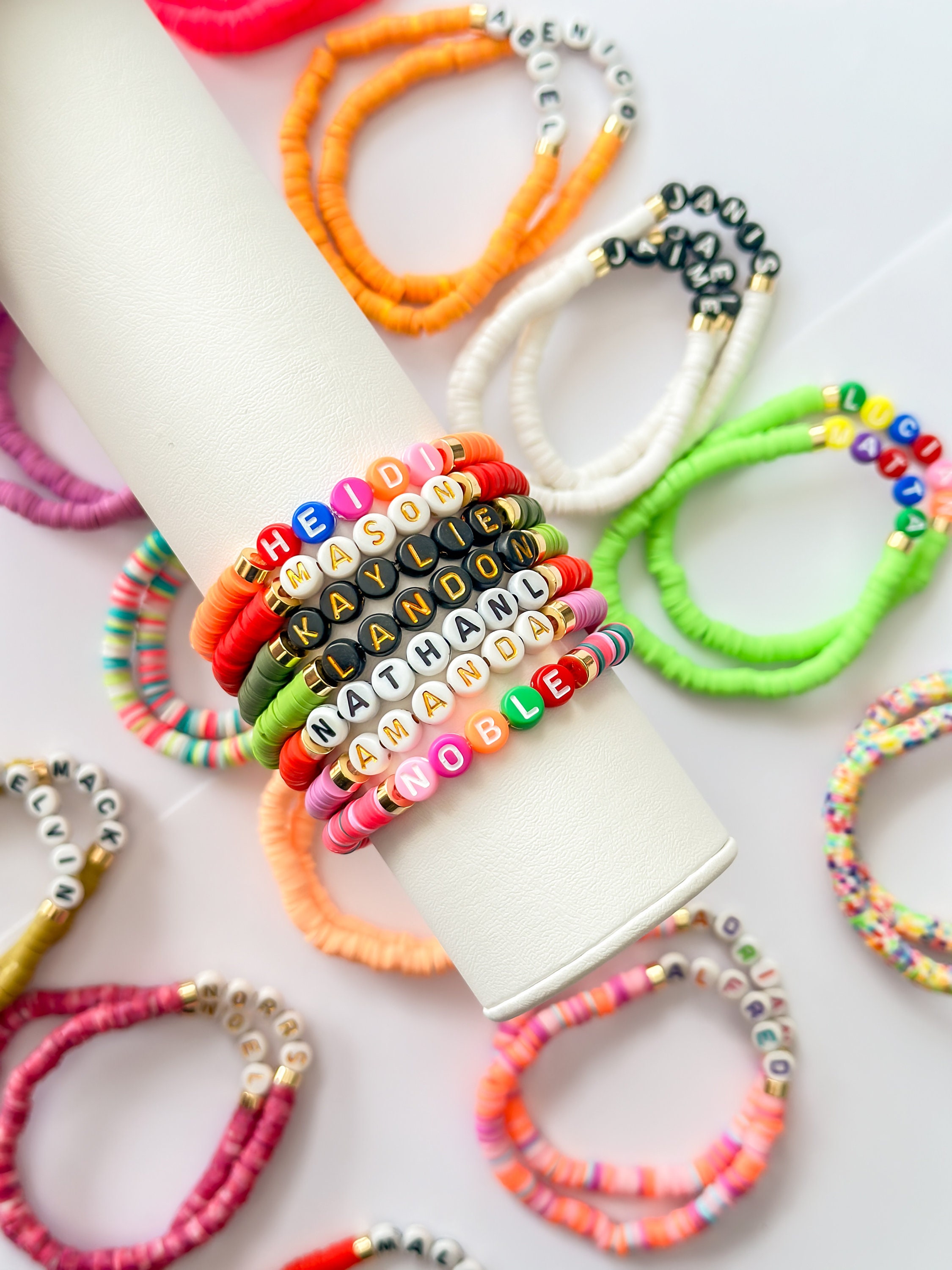1-25-100-1000 Custom Friendship Bracelets, Name Bracelet, Customized ...