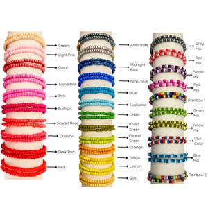 1-25-50-100-200-1000 Custom Friendship Bracelet, Bead Bracelets, Bulk ...