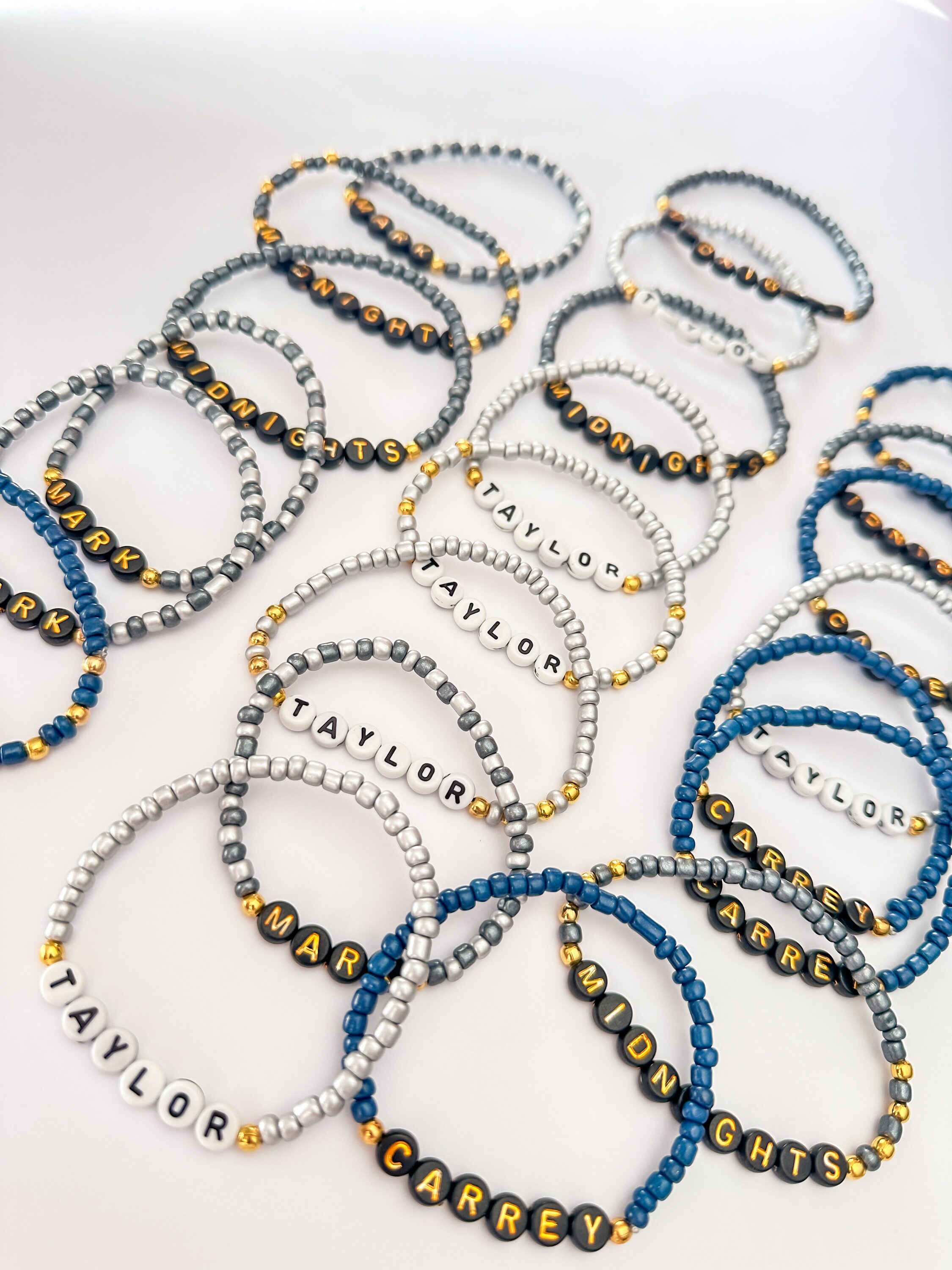 1-25-100-200-1000 Custom Friendship Bracelets, Bulk Team Bracelet ...