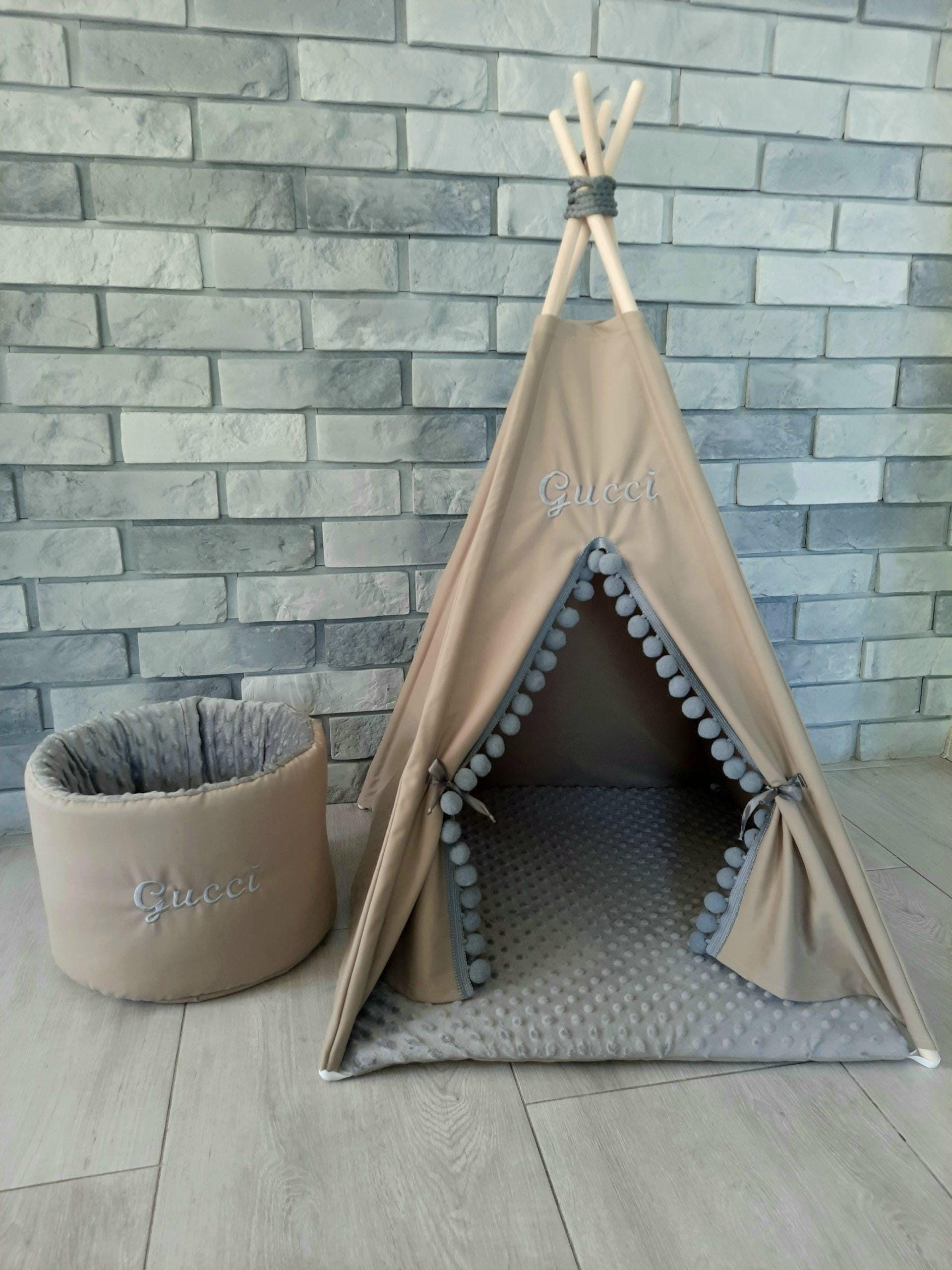 Personalized Pet Teepee, Pet Tipi, Dog Teepee, Boho Dog House, Cat Tipi ...