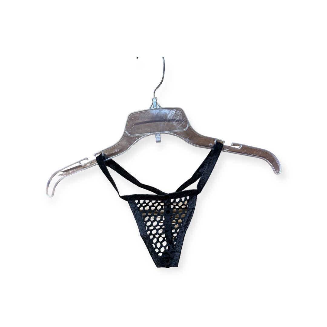 Seductive Men's Black Mesh Micro Thong Perfect for a Sexy Surprise - Etsy
