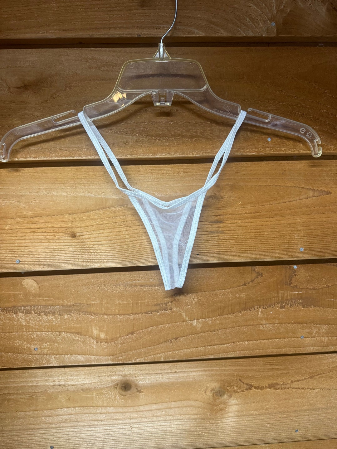 Sheer White Thong - Etsy