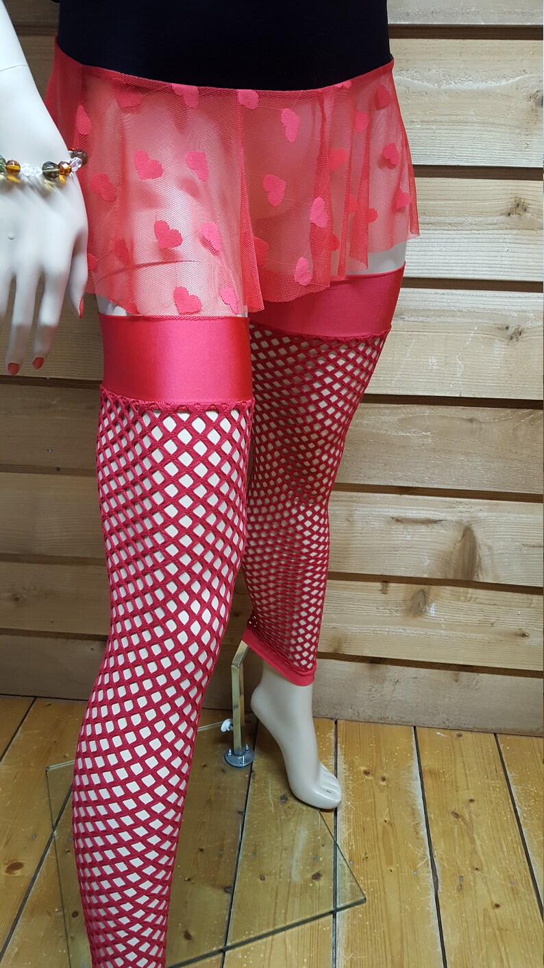 Red Mesh Micro Mini Skirt | Etsy