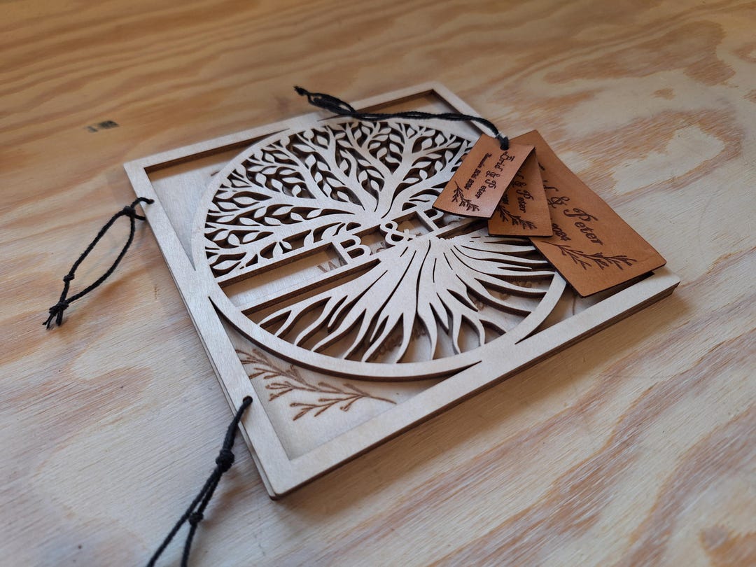Tree of Life Wedding Invitation Card, Forest Wedding, Environmentally ...