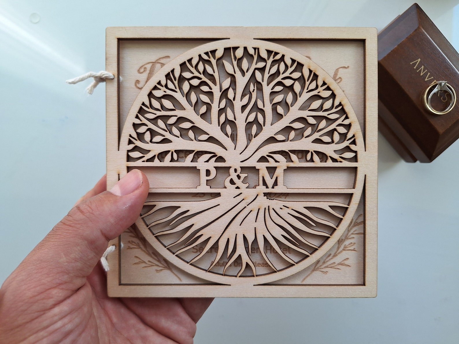 Tree of Life Wedding Invitation Card, Forest Wedding, Environmentally ...