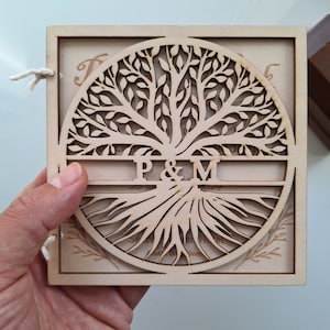Tree of Life Wedding Invitation Card, Forest Wedding, Environmentally ...