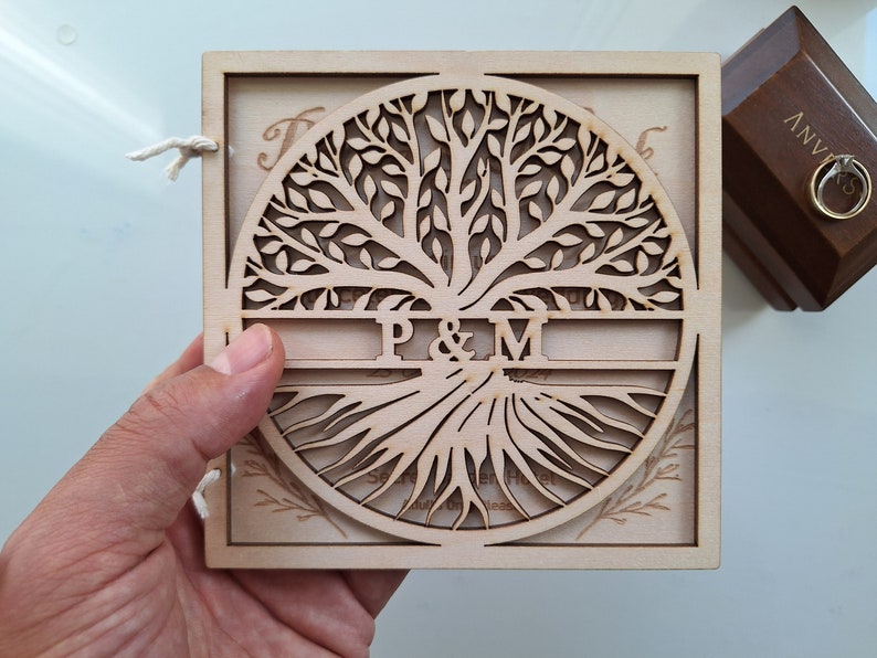 Tree of Life Wedding Invitation Card, Forest Wedding, Environmentally ...