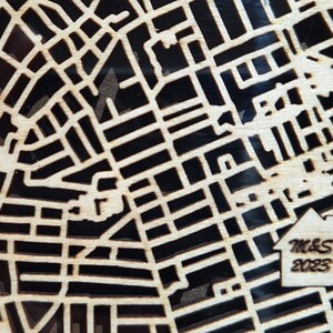 NYC Customized Wooden Map, Any City Custom Cartography, Laser Cut New ...