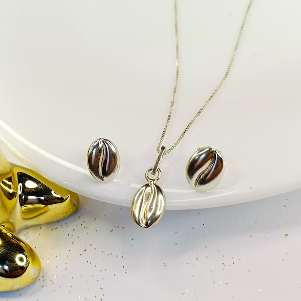 Coffee Bean Necklace - Etsy