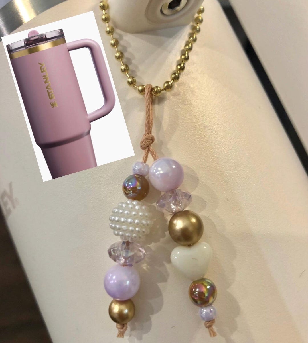 Cashmere Handle Charm, Tumbler Handle Charms, Tumbler Bracelet Stacks ...