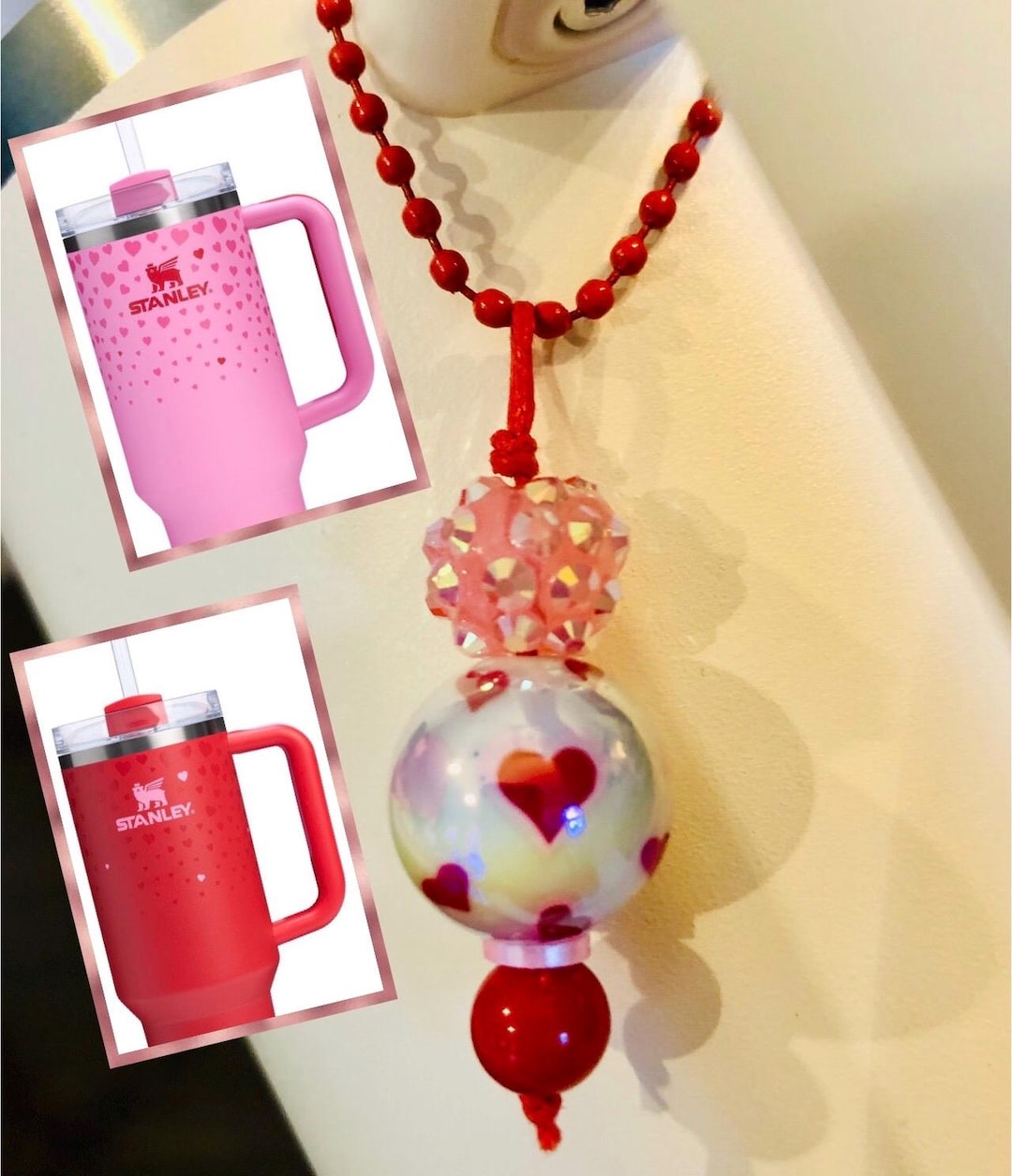 NEW! Valentines Day Handle Charm, Tumbler Accessories, Stanley Tumbler ...
