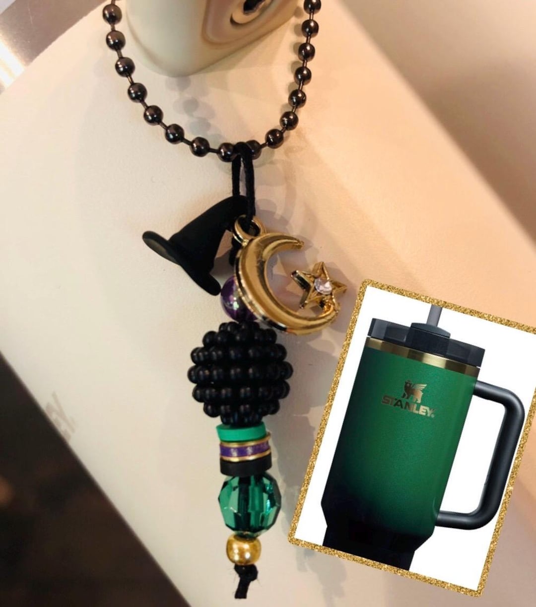 NEW! Wicked Elphaba Handle Charm, Tumbler Accessories, Stanley Tumbler ...