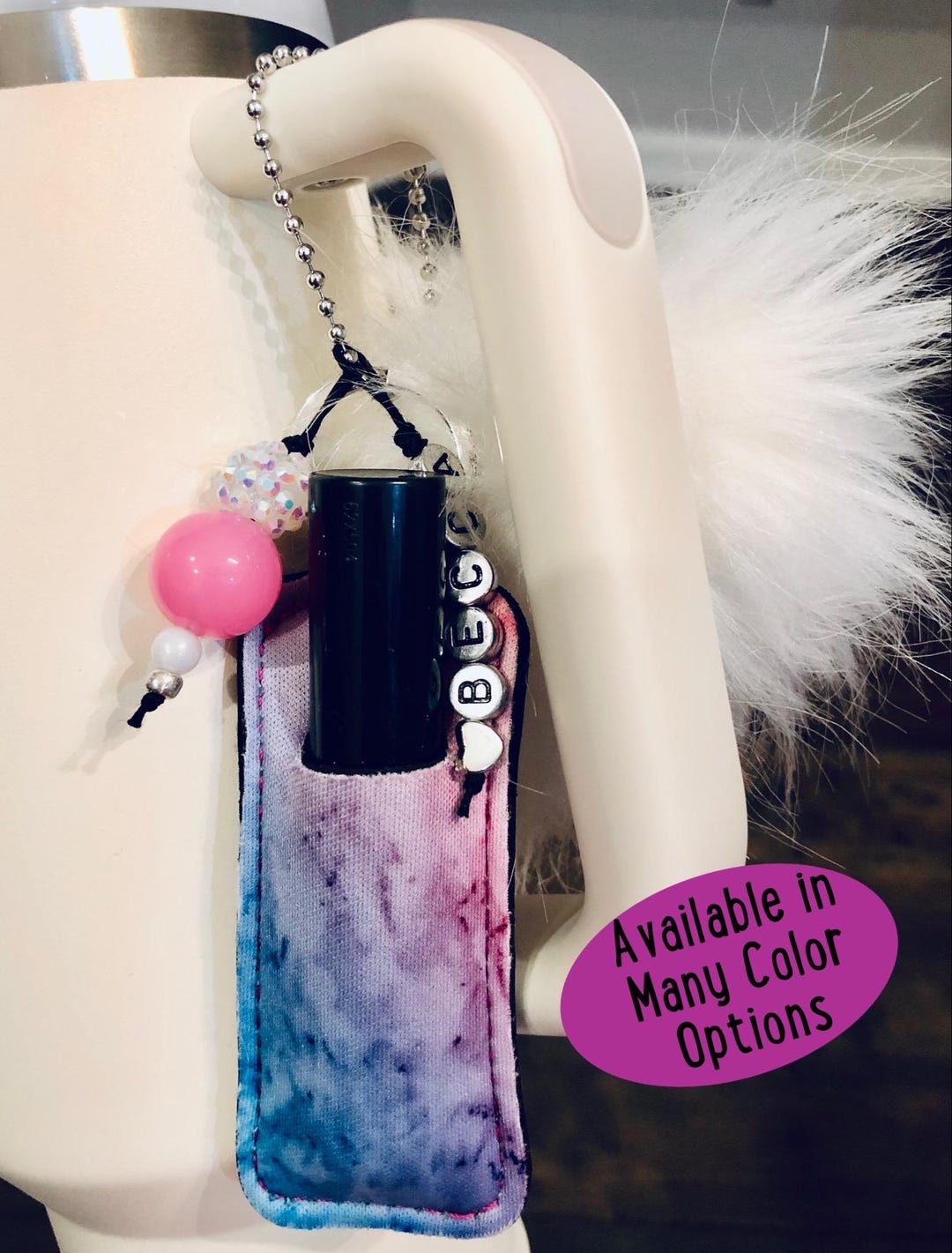 NEW! Custom Tumbler Lipstick/lip Balm Holder With Custom Name or Phrase ...
