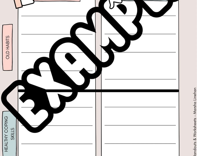 Pros and Cons - DBT Therapy - Distress Tolerance - Worksheet - Pastel ...