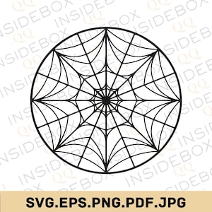 Circle Spiderweb SVG Files | Spider Web Cut Files | Halloween SVG ...