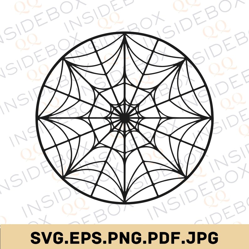 Circle Spiderweb SVG Files | Spider Web Cut Files | Halloween SVG ...
