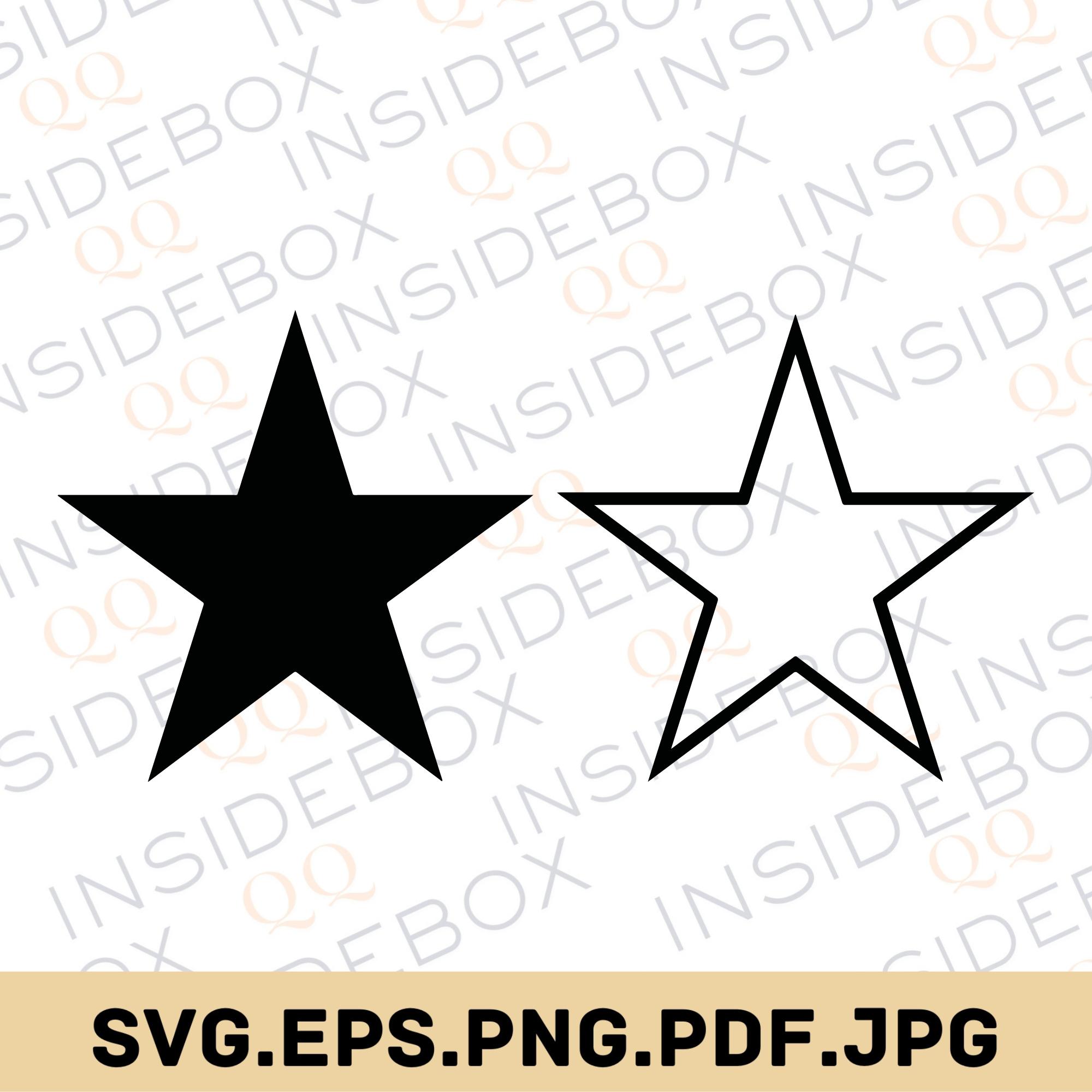 Star SVG Files, Star Vector Files, Star Outline Svg, Star Cut File ...