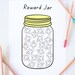 20 Fireflies Reward Jar, Reward Chart, Toddler Reward Jar, Kid Reward ...