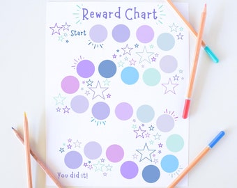 Printable Reward Chart, Kids Reward Chart, Kids Behavior Chart, Toddler ...