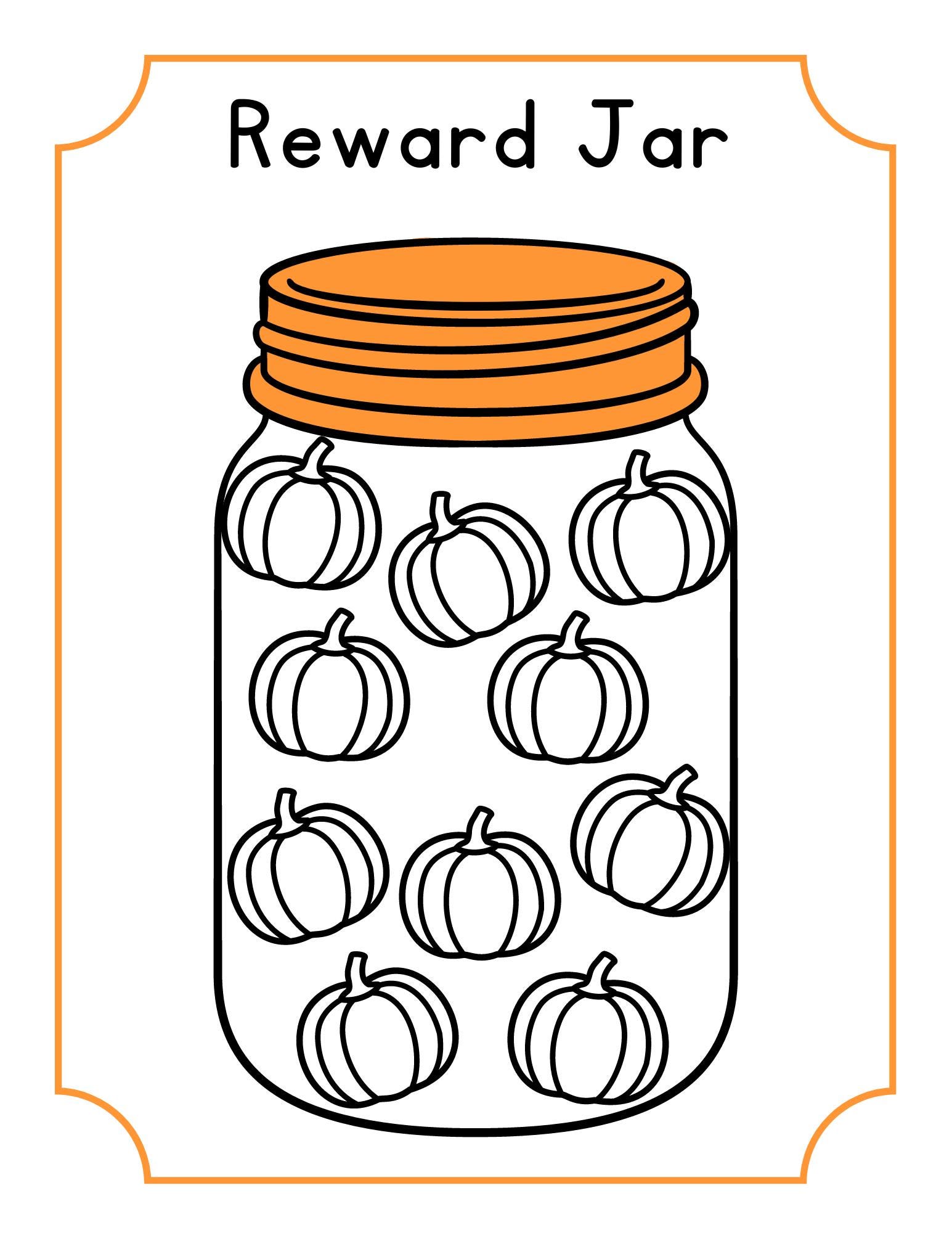 Kids Reward Jar Printable, Kids Reward Chart, Behavior Chart, Toddler ...