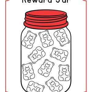Kids Reward Jar Printable, Reward Chart Printable, Marble Jar Printable ...