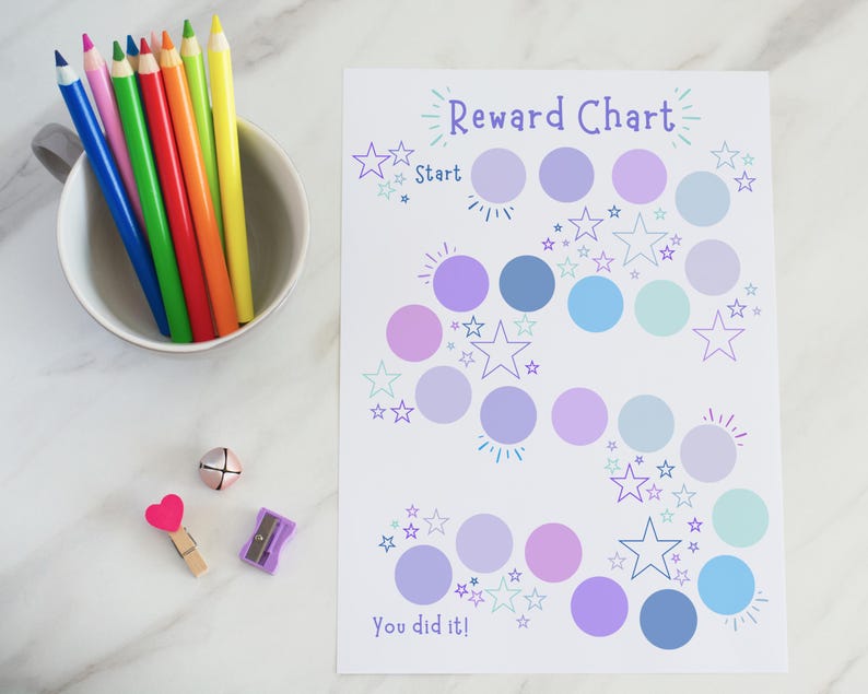 Kids Printable Reward Chart, Kids Behavior Chart, Toddler Reward Chart ...