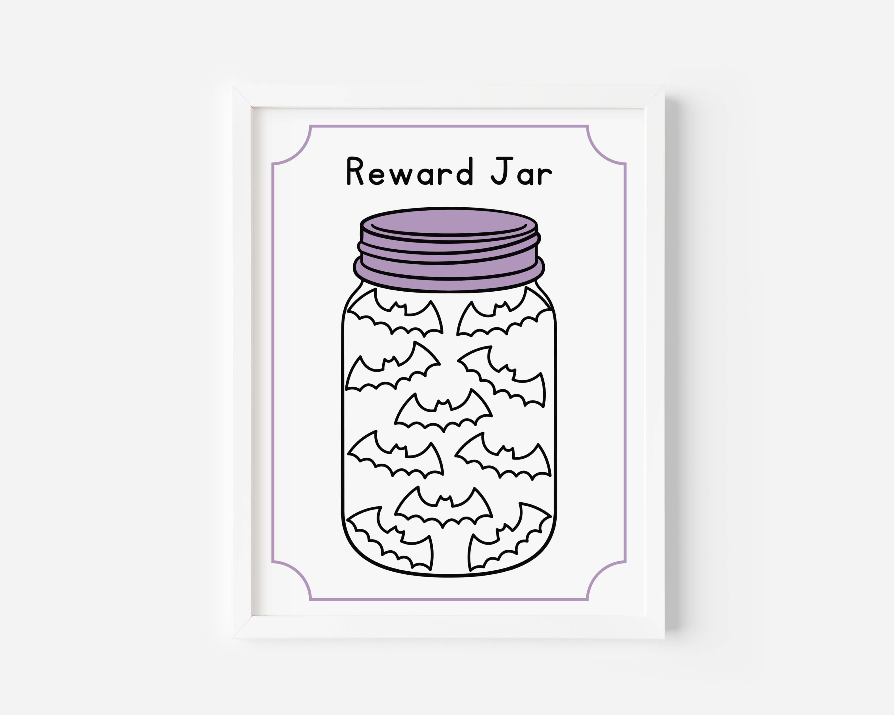 Kids Reward Jar Printable, Kids Reward Chart, Toddler Reward Jar ...