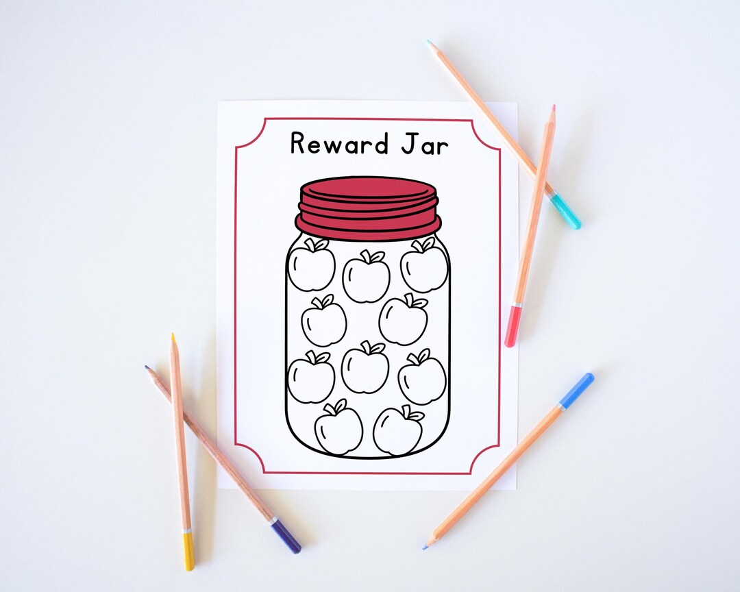 Fall Reward Jar Printable, Reward Chart, Toddler Reward Jar, Kid Reward ...