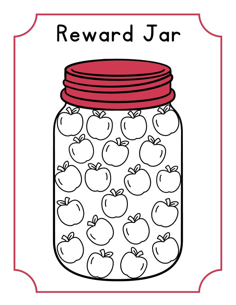 Reward Jar Printable Bundle, Reward Chart, Toddler Reward Jar, Kid ...