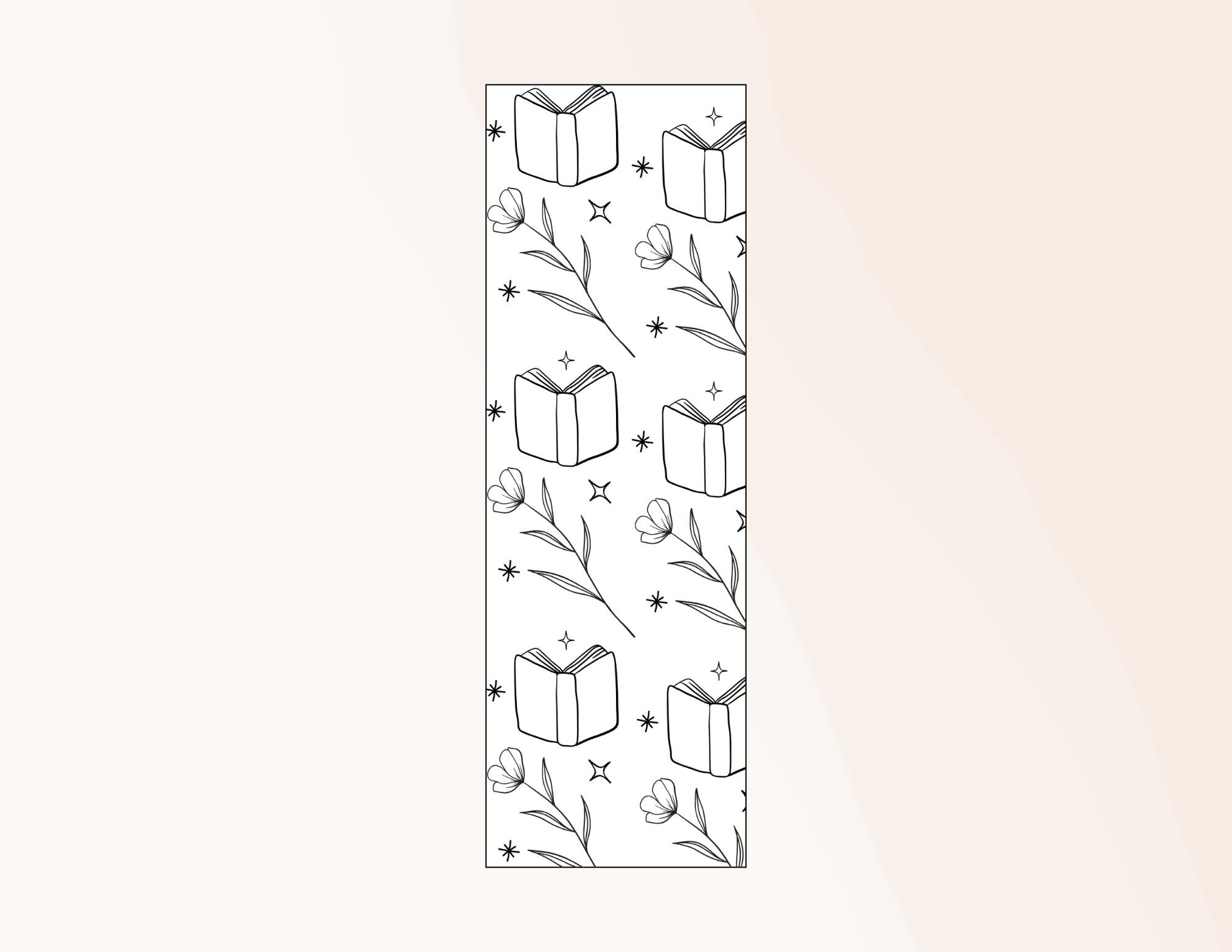 Printable Coloring Bookmarks Set, Color in Bookmarks, Bookmark Coloring ...