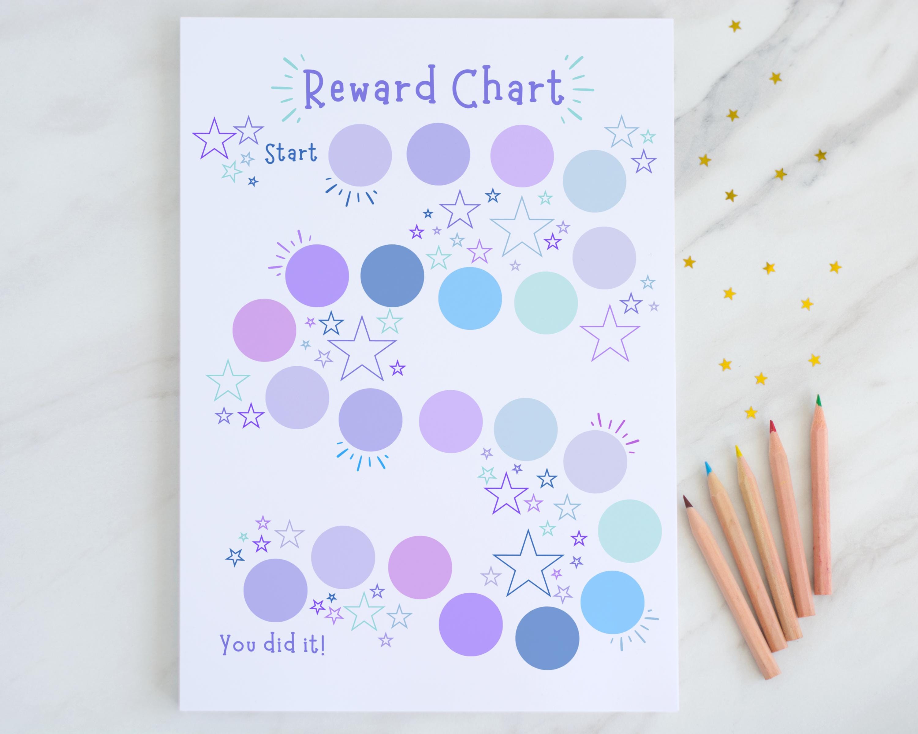 Kids Printable Reward Chart, Kids Behavior Chart, Toddler Reward Chart ...