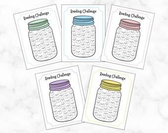 Printable Book Challenge | PDF Digital Download | Reading Log Journal ...