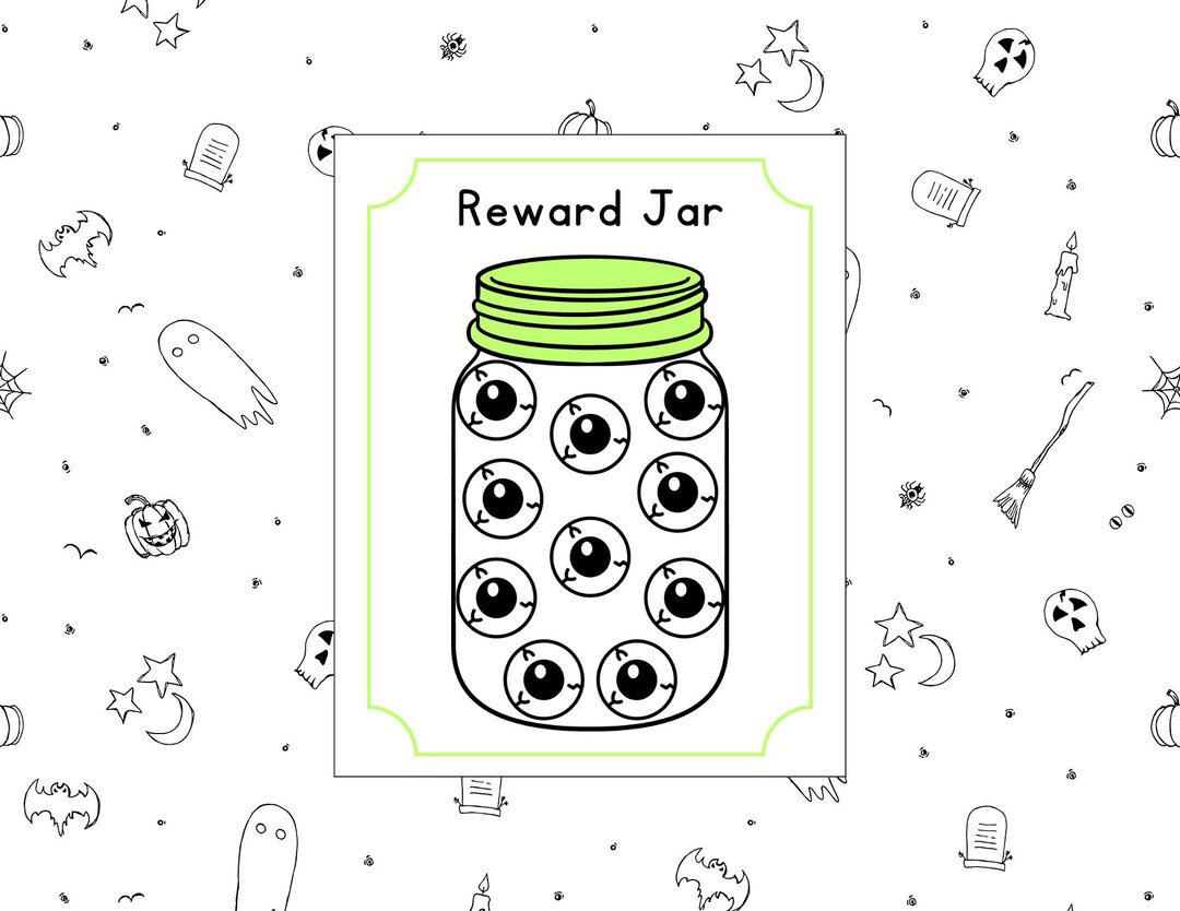 Kids Reward Jar Printable, Kids Reward Chart, Toddler Reward Jar ...