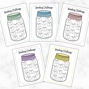 10 Book Reading Challenge | Reading Log | Book Log | Reading Tracker ...