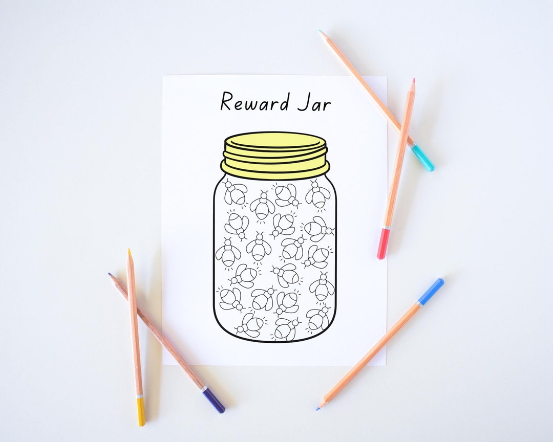 Fireflies Reward Jar, Reward Chart, Toddler Reward Jar, Kid Reward Jar ...