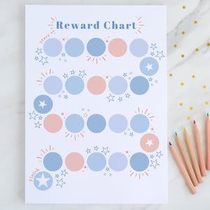 Kids Printable Reward Chart, Kids Behavior Chart, Toddler Reward Chart ...