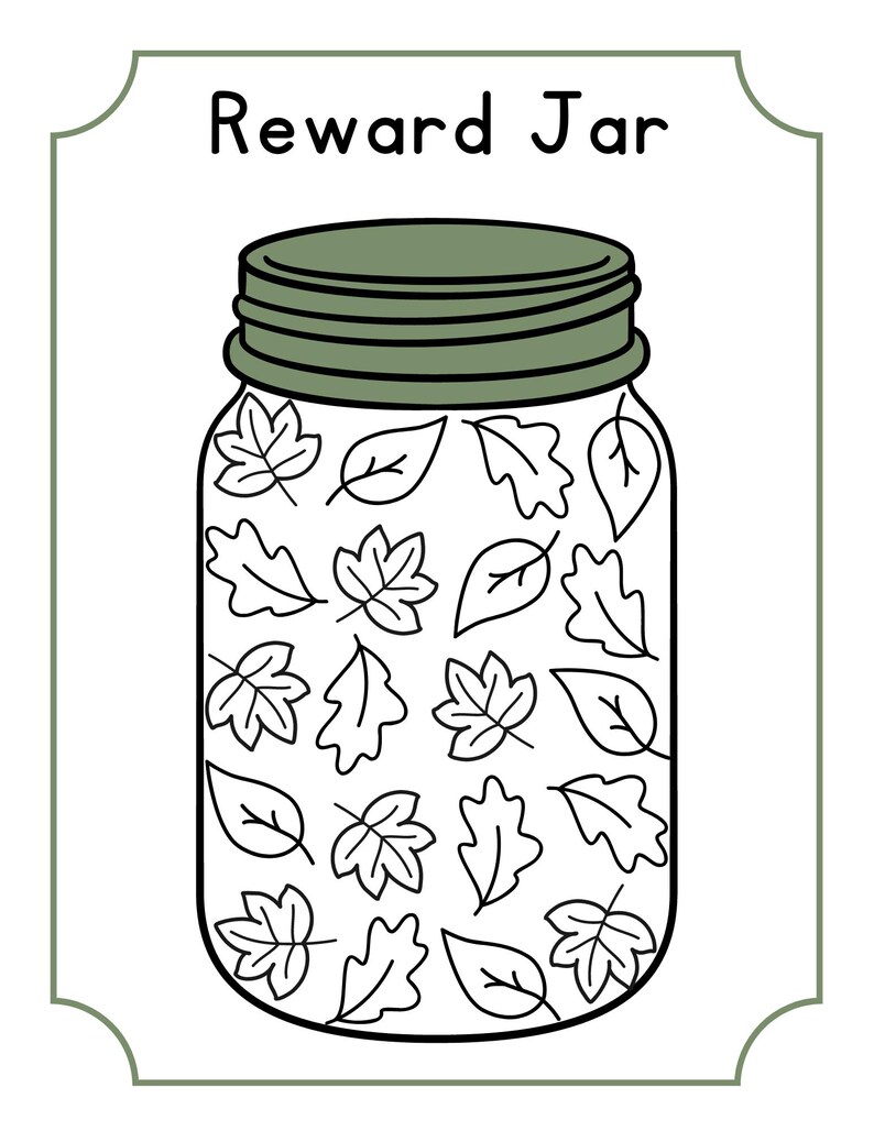 Reward Jar Printable Bundle, Reward Chart, Toddler Reward Jar, Kid ...