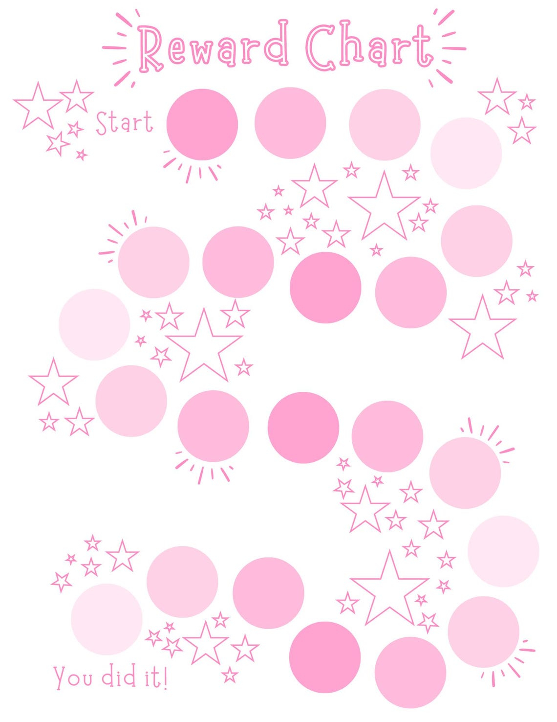 Kids Printable Reward Chart, Kids Printable Behavior Chart, Toddler ...