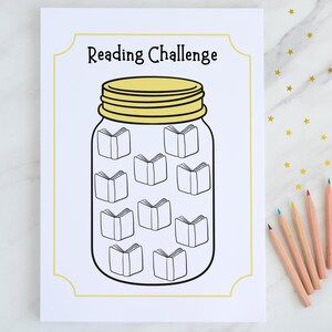 10 Book Reading Challenge | Reading Log | Book Log | Reading Tracker ...