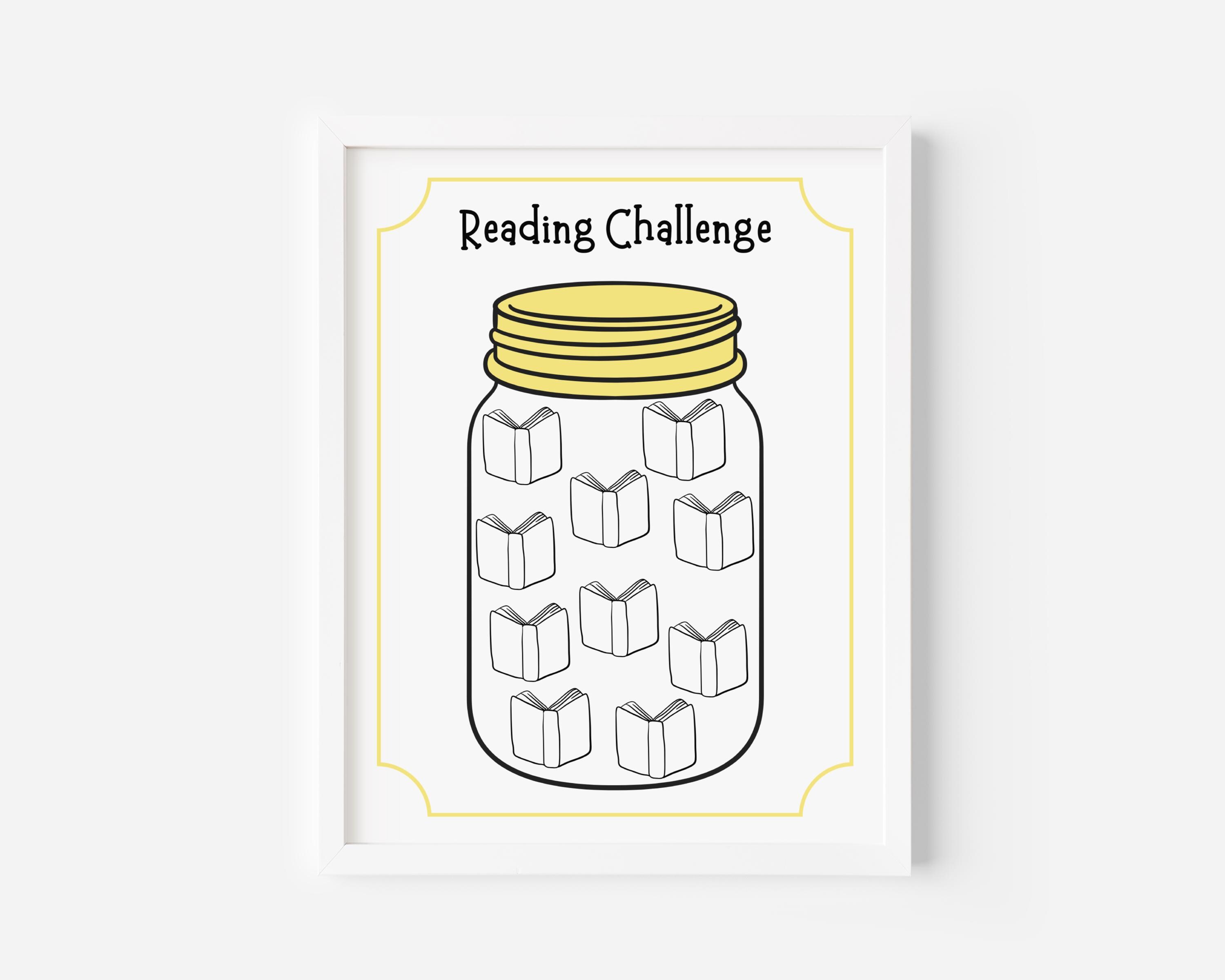 10 Book Reading Challenge | Reading Log | Book Log | Reading Tracker ...